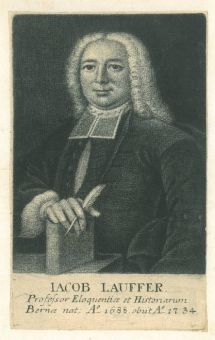 LAUFFER, Jakob (1688 - 1734). - Halbfigur nach halblinks des schweizer ...