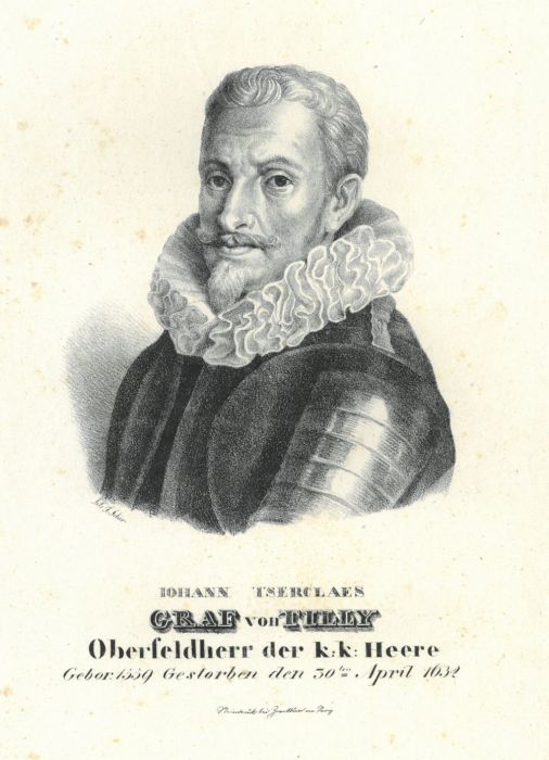TILLY, Johann Tserclaes Graf von (1559 - 1632). - Brustbild nach ...