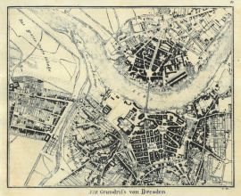DRESDEN. - "Grundriß von Dresden".