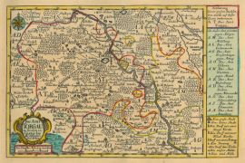 TORGAU/Elbe. - Karte. - "Das Amt Torgau". Mit kleiner Kartusche und ...